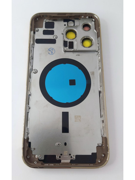 Carcasa trasera o tapa trasera dorada para IPhone 14 Pro Max A2893 ...