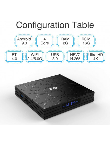 Comprar Android TV Box 4GB RAM 16GB T9. Precio de oferta
